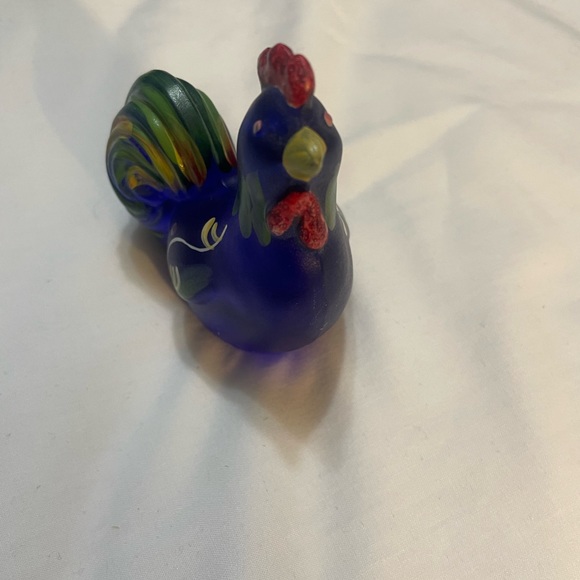 Fenton | Other | Vintage Fenton Blue Glass Chickenhen Miniature ...